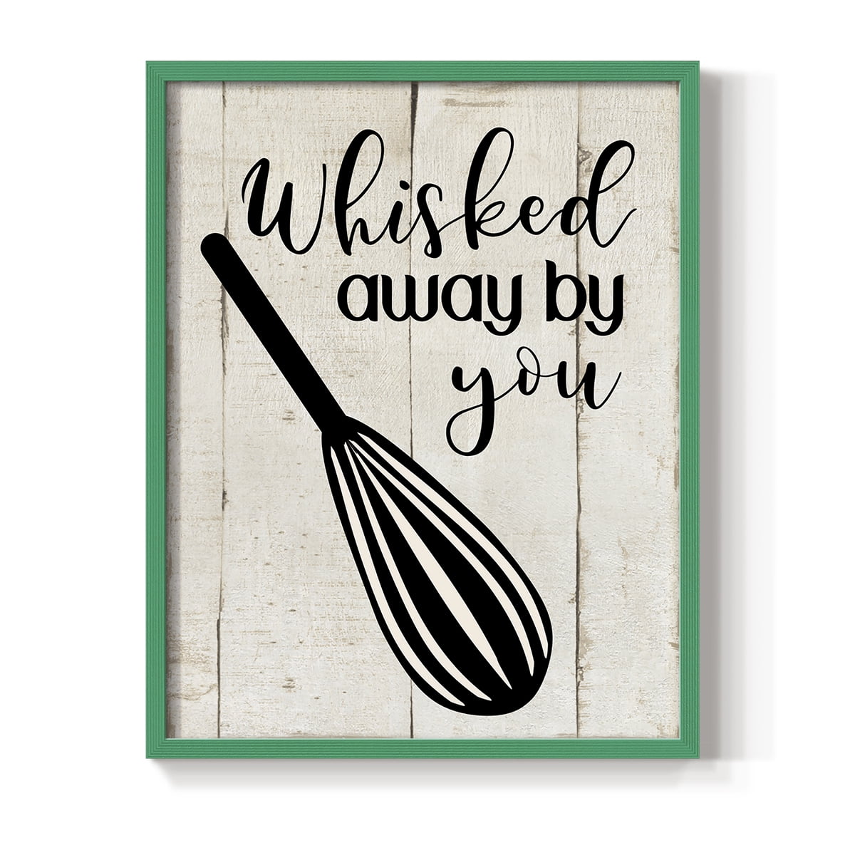 Whisked Away Framed Print in Green Solid Wood 8 x 10 Framed Print ...
