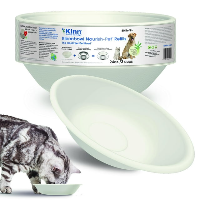 Whisker Fatigue Cat Bowl Compostable & Disposable For Food Or Water ...
