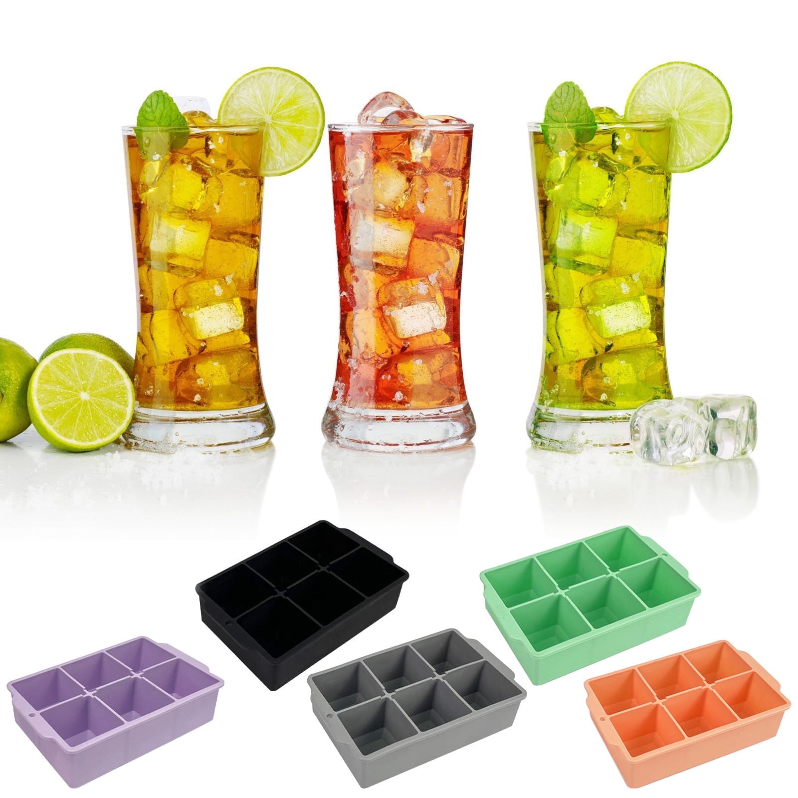 Whiskey Accessories Small Ice Cube Mold Covered Ice Cube Trays for ...
