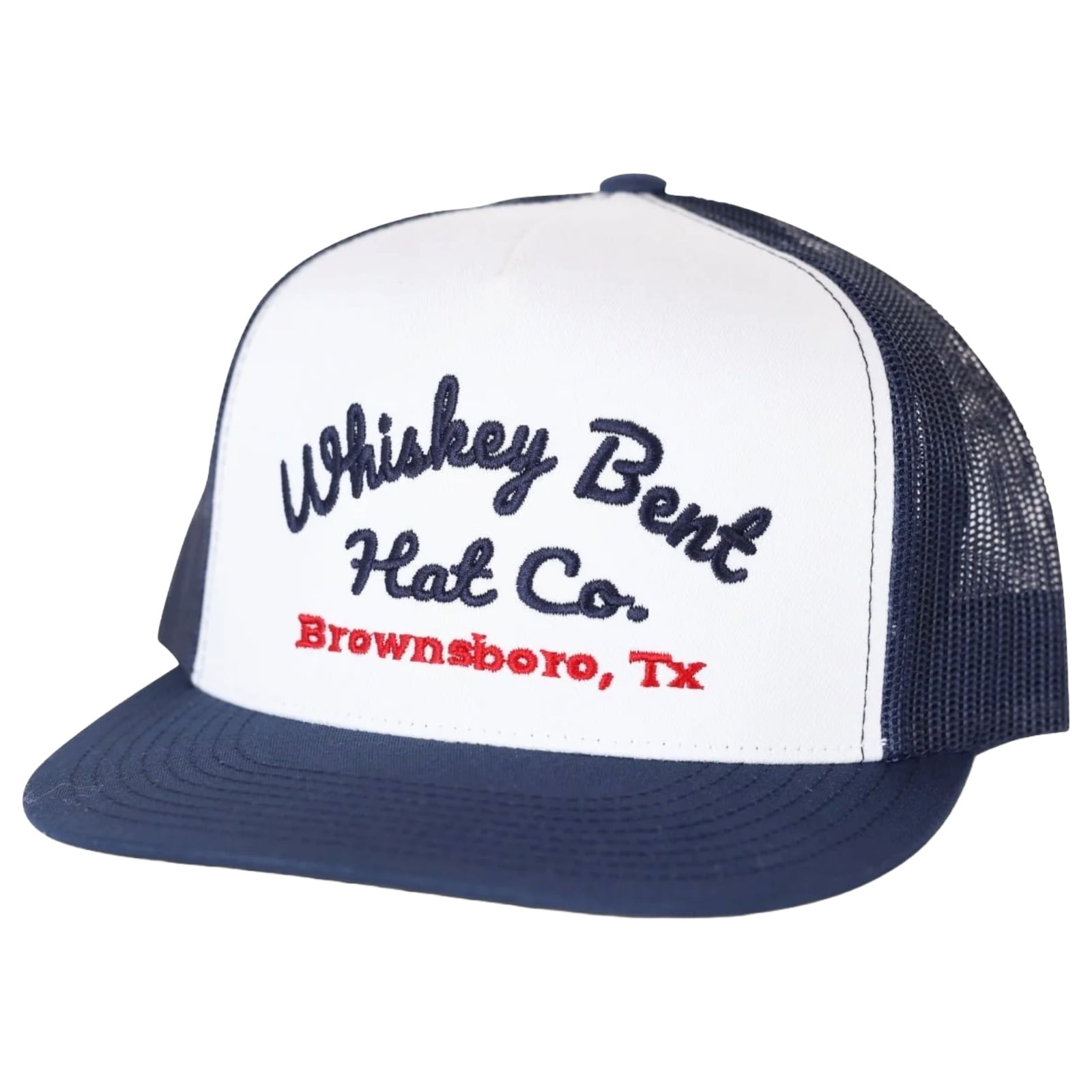 Whiskey Bent Men's Conway White Navy Snapback Hat CNWAY - Walmart.com