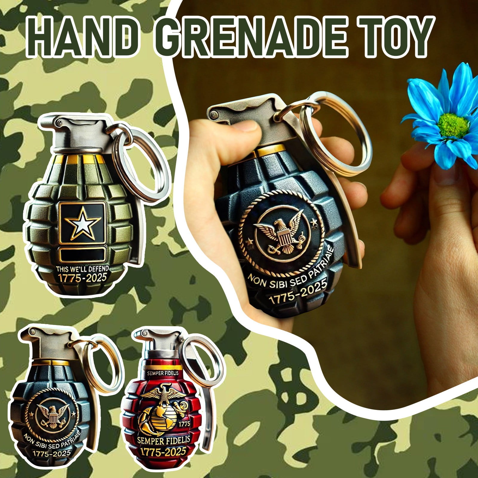 Whiskey Bottle 2025 New Veteran Tribute Bottle Hand Grenade Shape ...