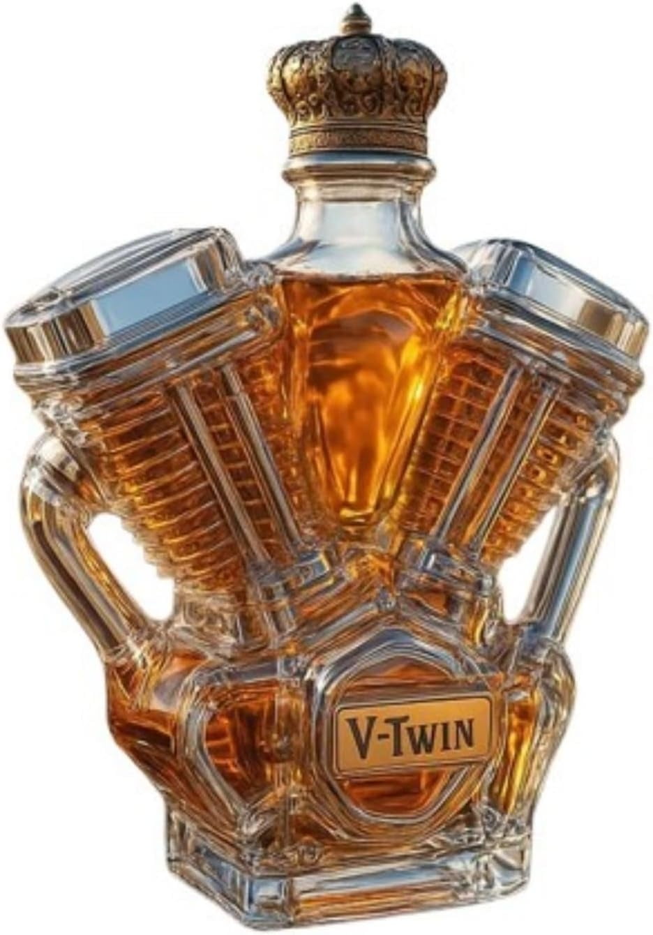 Whiskey Bottle,3d Motorcycle Engine Design Decanter,Motorcycle-Themed Glass Bottle,Handmade ...