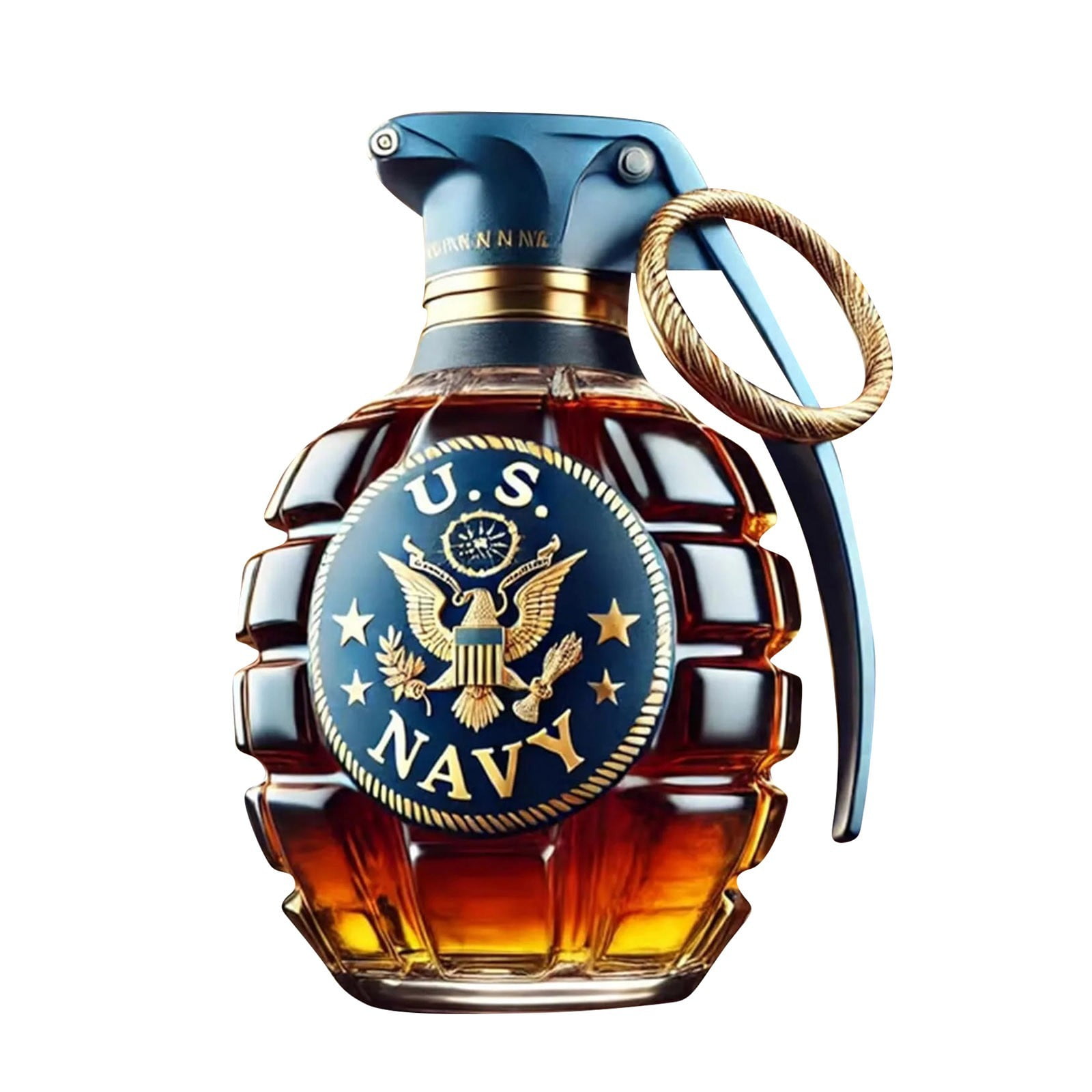 Whiskey Bottle 5.9'', 2025 New Veteran Tribute Bottle Hand Grenade ...