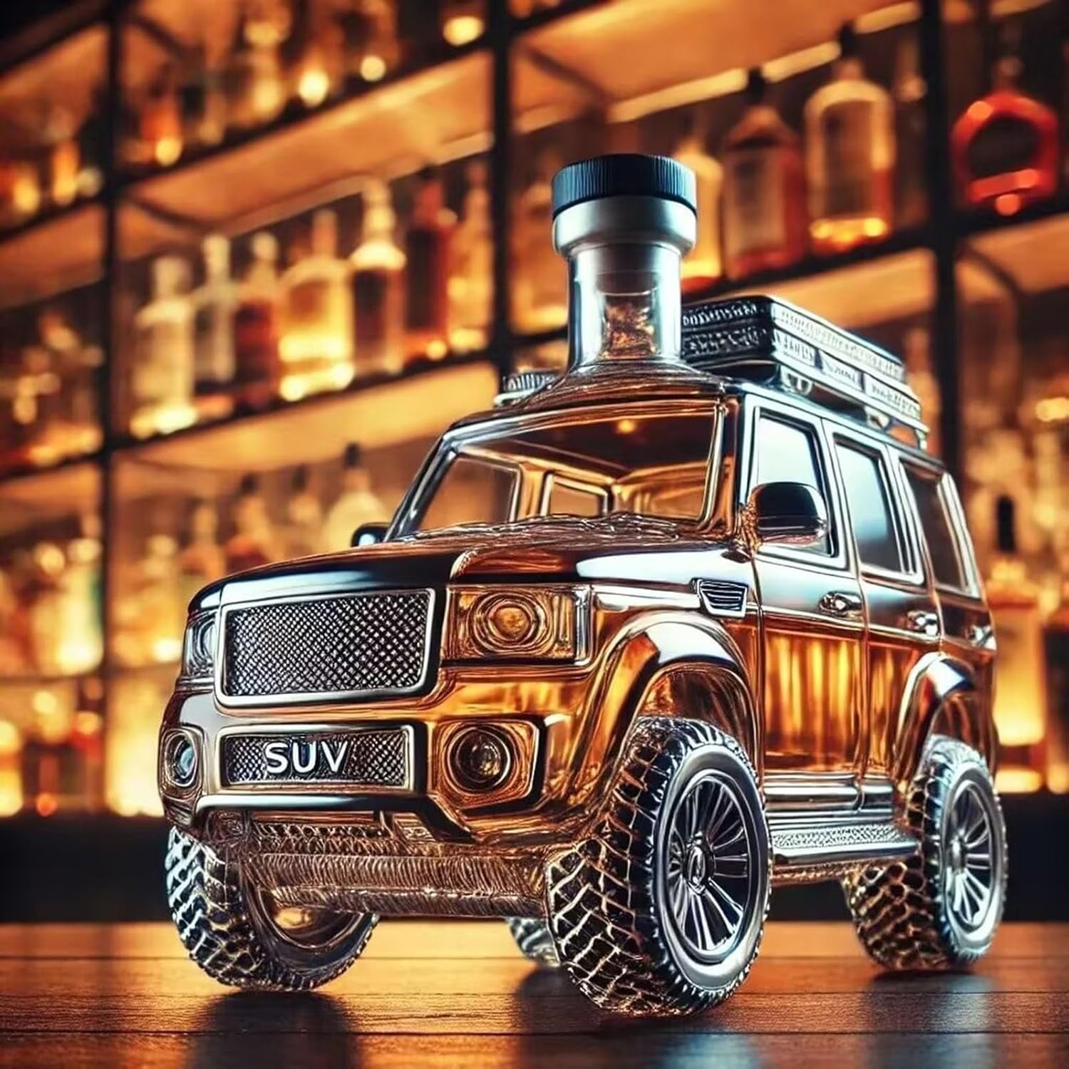 Whiskey Decanter Bottle - Art Statue, Car Whiskey Bottle Decanter, 2025 ...