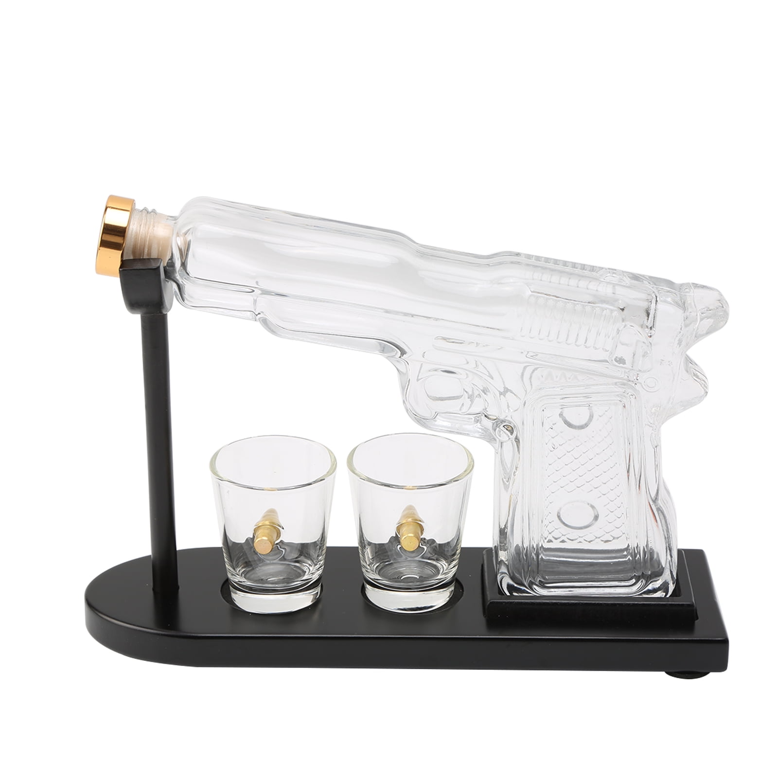 Whiskey Decanter Set Whiskey Dispenser 230ml with Two Shot Glasses 50ml, Gift for Men - Walmart.com