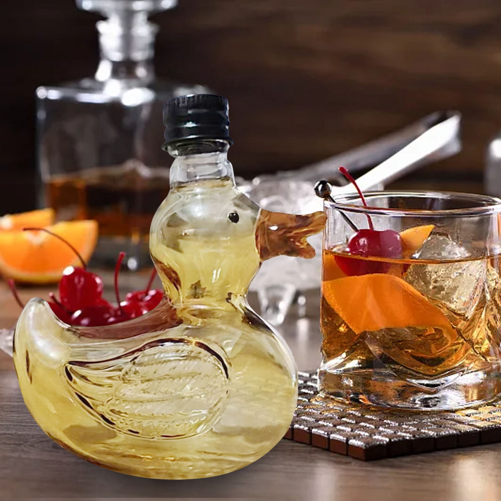 Whiskey Glass, Funny Whiskey Bottle, 2025 New Statue Wine Bottle, for ...