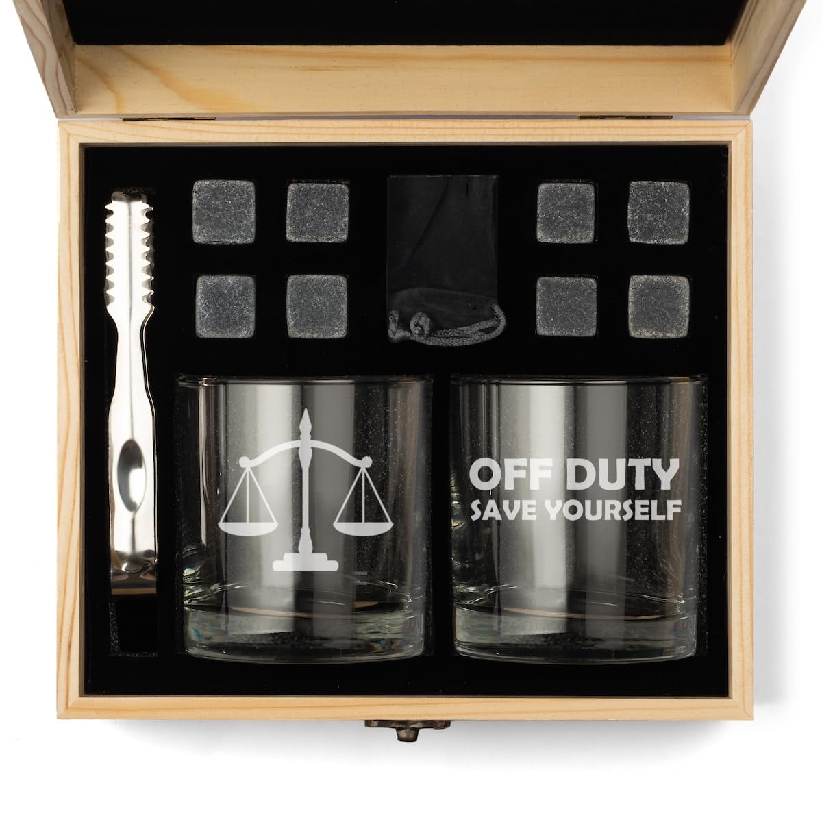 Whiskey Glass Gift Box Set with Whiskey Stones and 2 Rocks Glasses ...