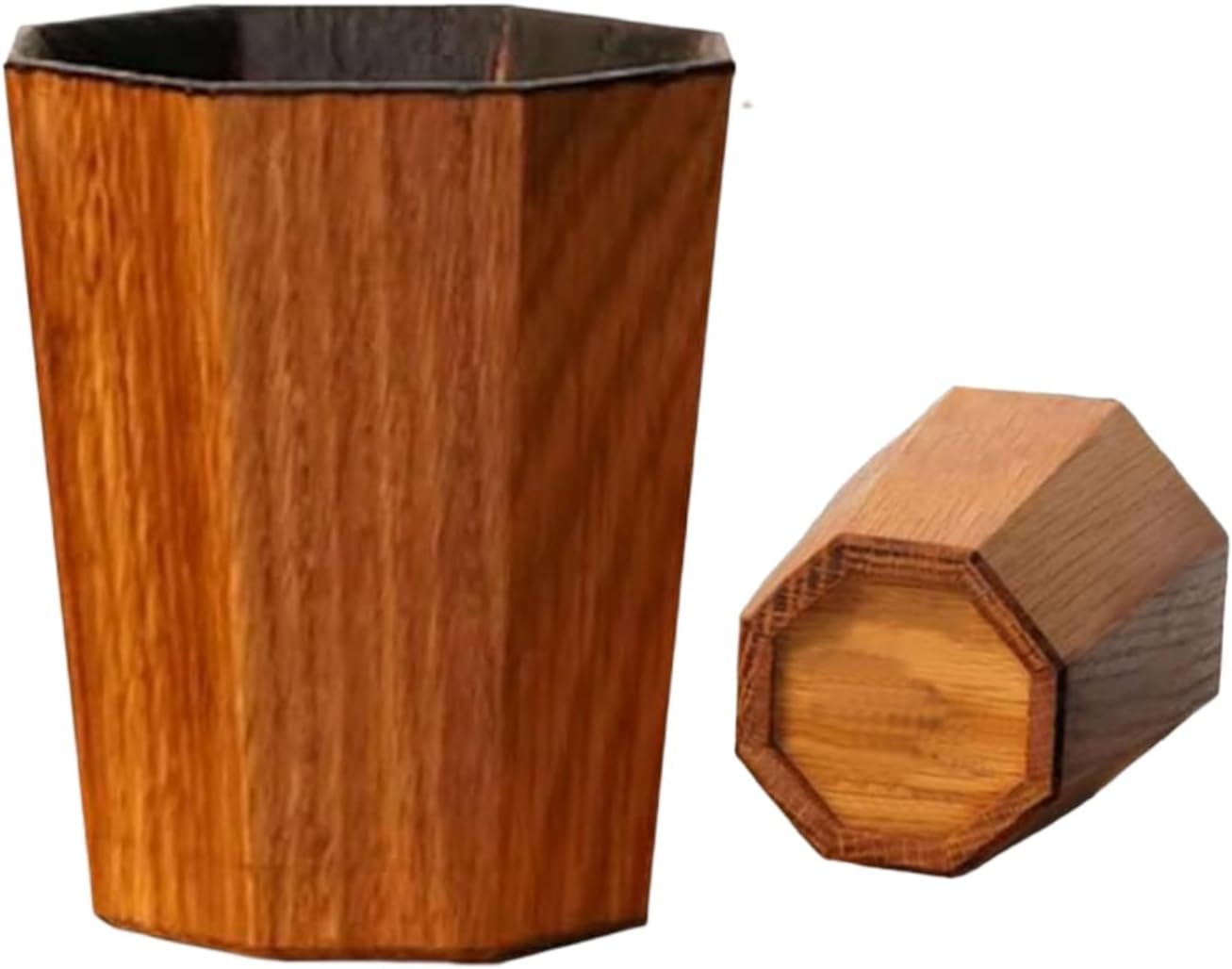 Whiskey Glass,Wooden Bourbon Cup for Men,Old Fashioned Charred Oak ...