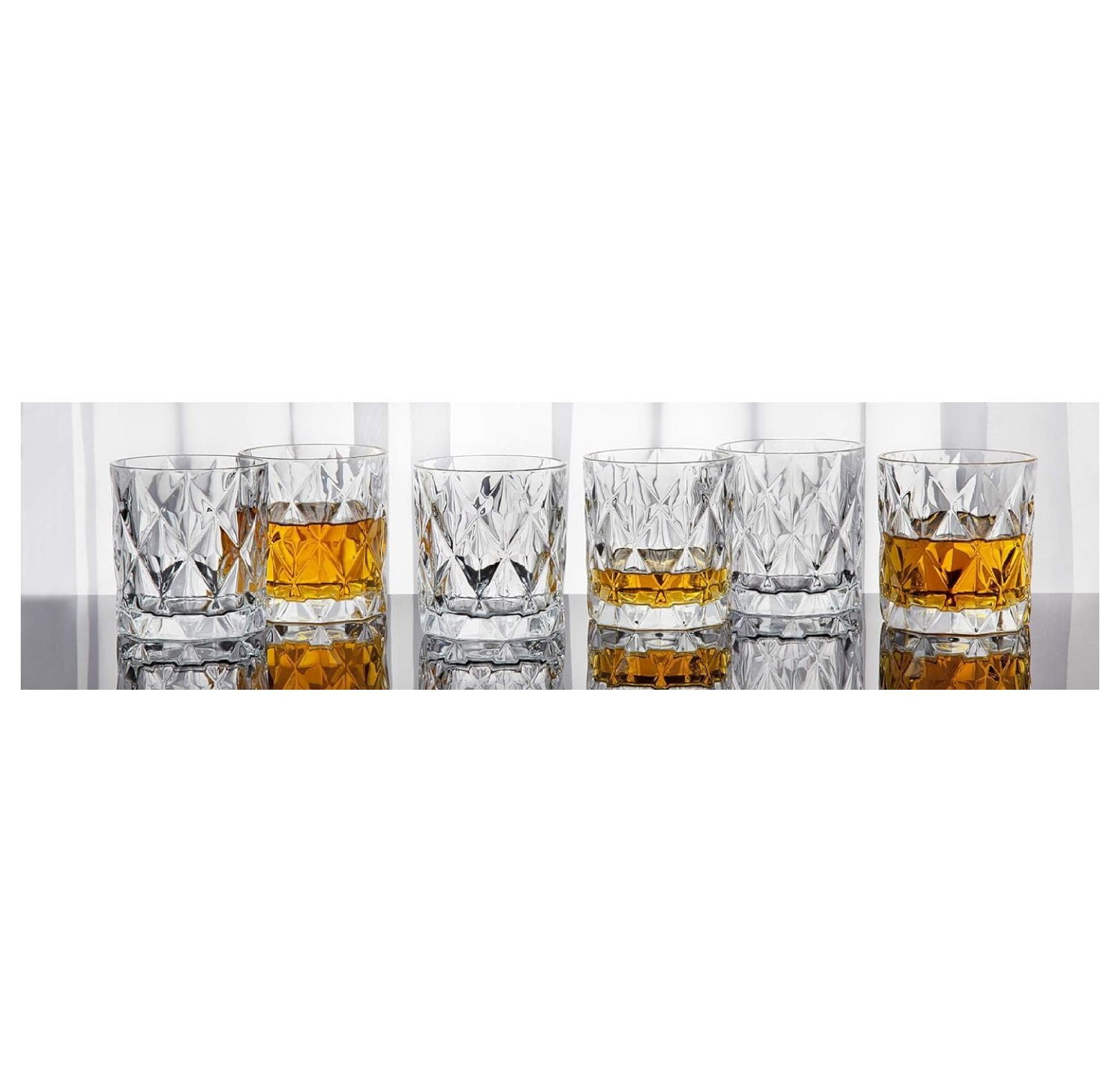 Whiskey Glasses Bar Glass Set - Drink Glassware for Wine, ,Water, Juice ...