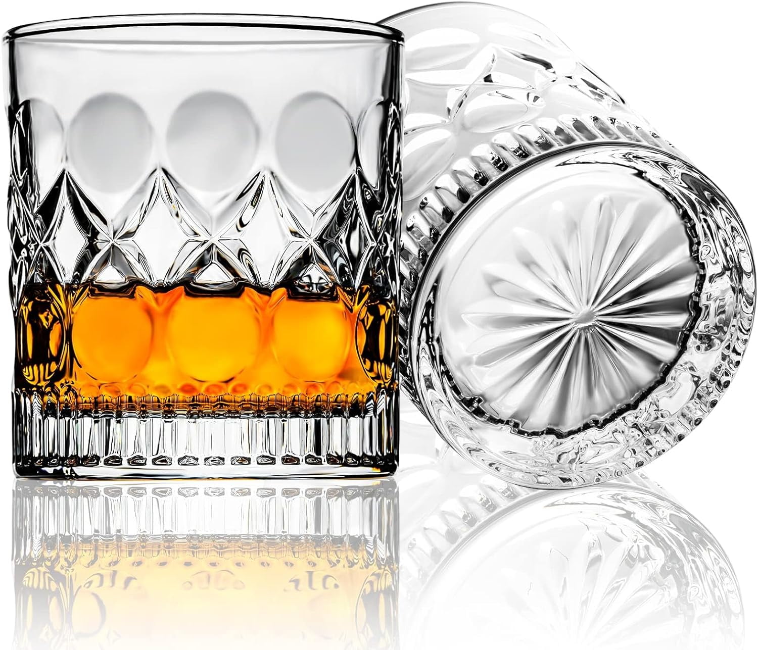Whiskey Glasses Set of 2,christmas gift, Old Fashioned Glasses, Rocks ...