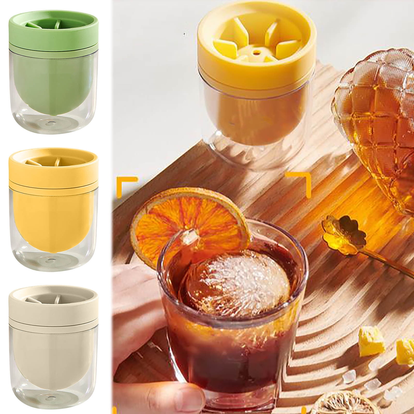 Whiskey Ice Mold | 2.4-Inch Round Silicone Ice Sphere Maker | Food ...