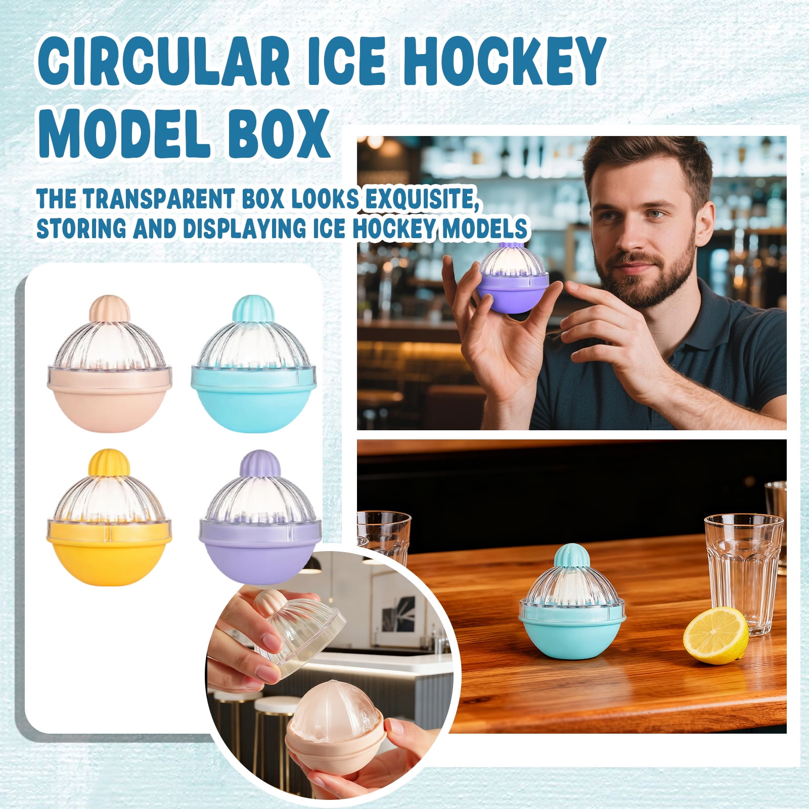Whiskey Ice Spheres Mold, 2.4 Inch Slow Melting Spherical Ice Ball ...