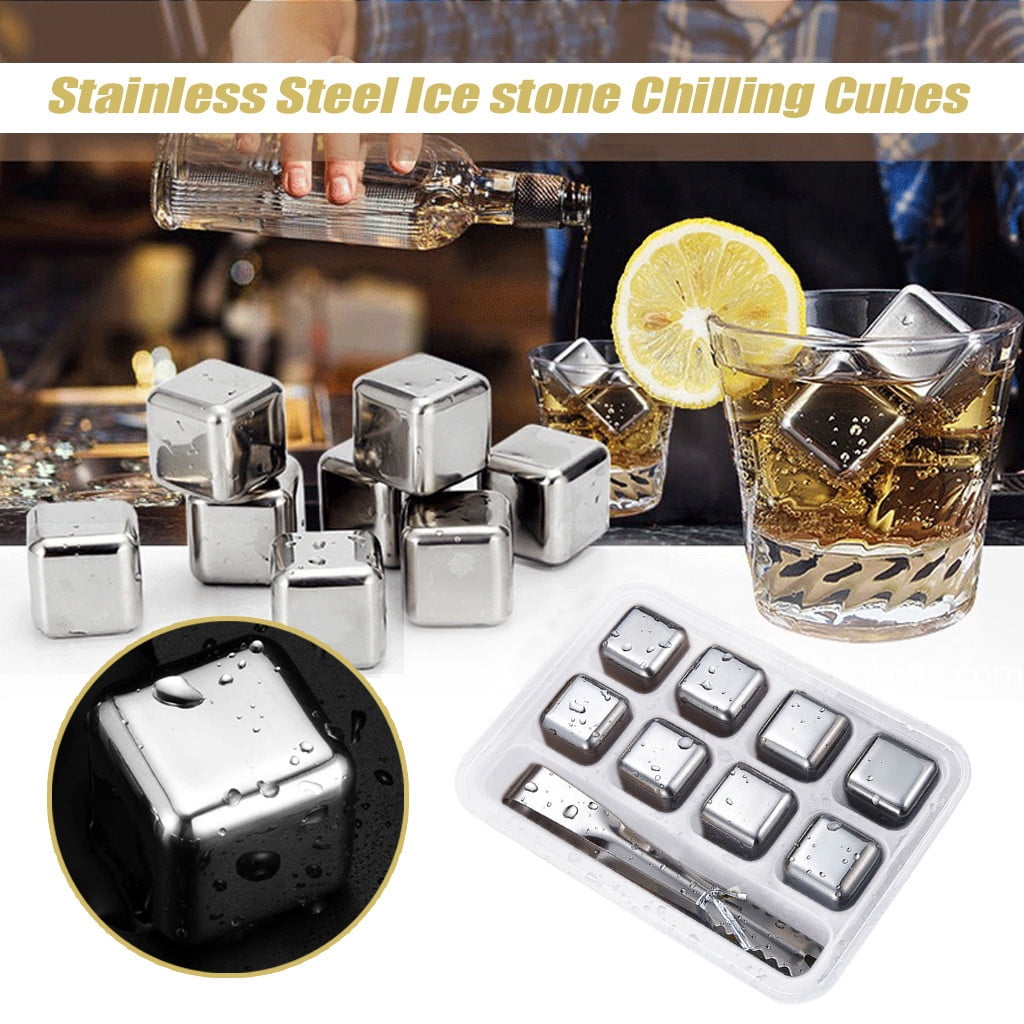 Whiskey Ice Stone Ice Wine Stone Reusable Stainless Steel - Walmart.com