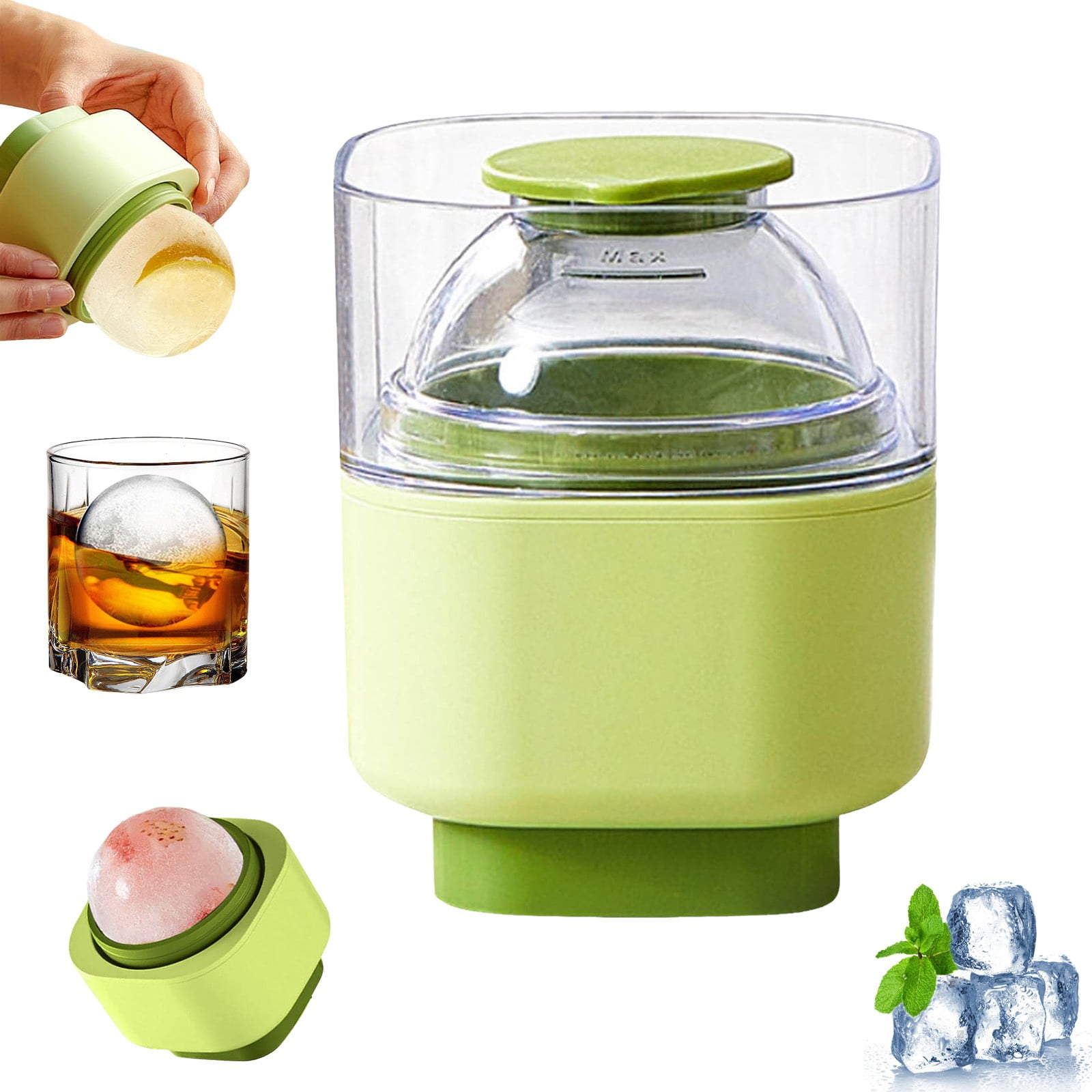 Large Ice Food Grade Ice Grid Home Upgrade Ice Block Grinder Ice Maker ...