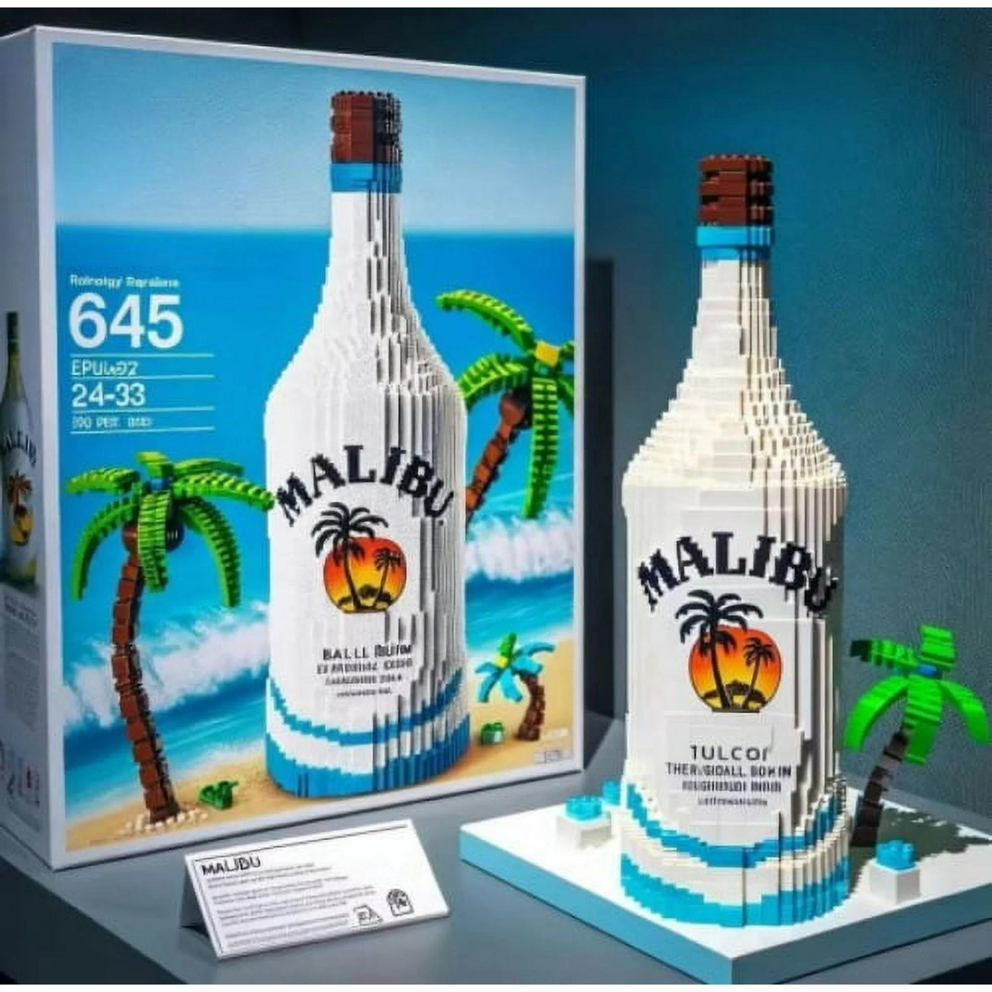 Whiskey-Themed Building Blocks – DIY Vodka Rum Tequila Liqueur Bottle ...