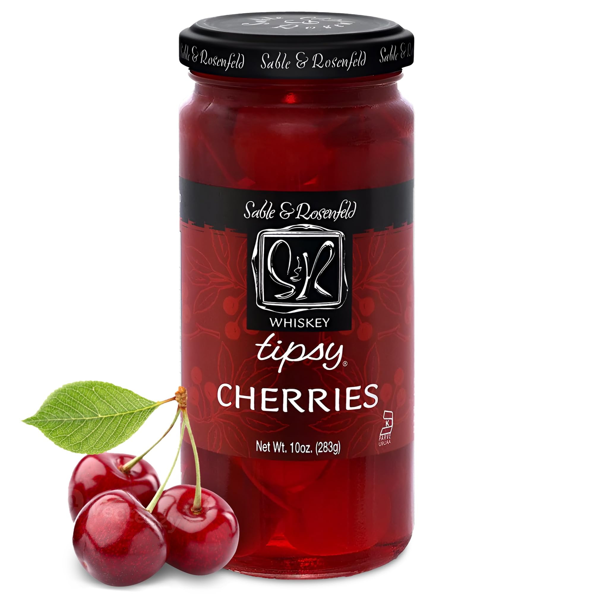 Whiskey Tipsy Cherries Cocktail Garnish - Whiskey Cherries in Spiked ...