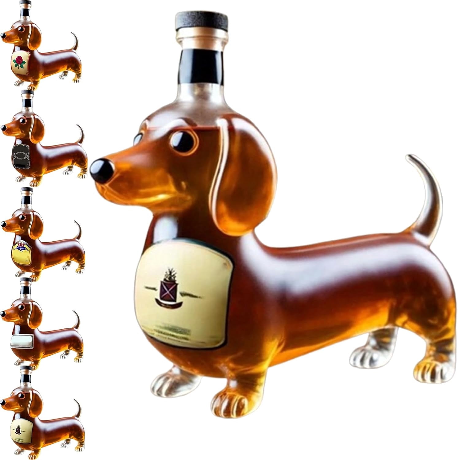 Whiskey Woof Decanter, Dachshund Whiskey Bottle, Whiskey Woof Decanter ...