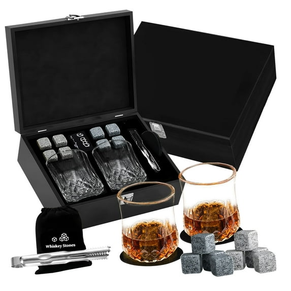 Whiskeys Stone And Glasswares Set Keep Drink Cold Without Diluting ...