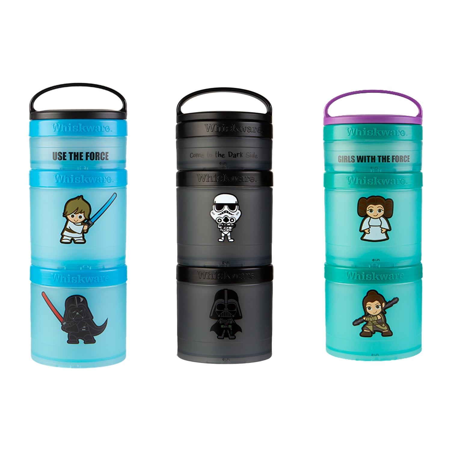 Whiskware Star Wars Snacking Containers Dishwasher Safe – 3 Pack – Blue ...