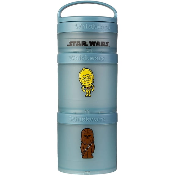 Whiskware Star Wars Stackable Snack Pack Containers - Chewbacca & C-3PO ...