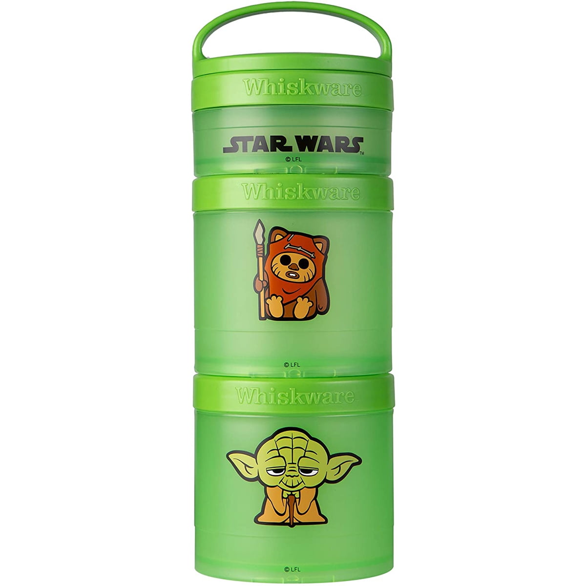 Whiskware Star Wars Stackable Snack Pack Containers - Yoda & Ewok ...