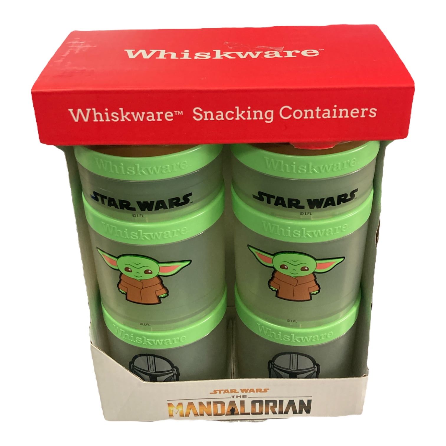 Whiskware Mandalorian & Baby Yoda Themed Snacking Containers, Set of 2 ...