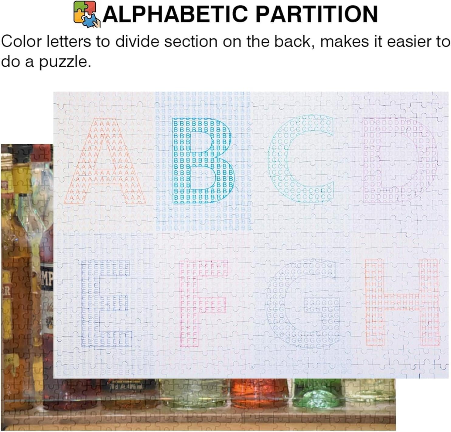 Whisky Bottles Jigsaw Puzzle 500 Pieces, Intellectual Entertainment ...