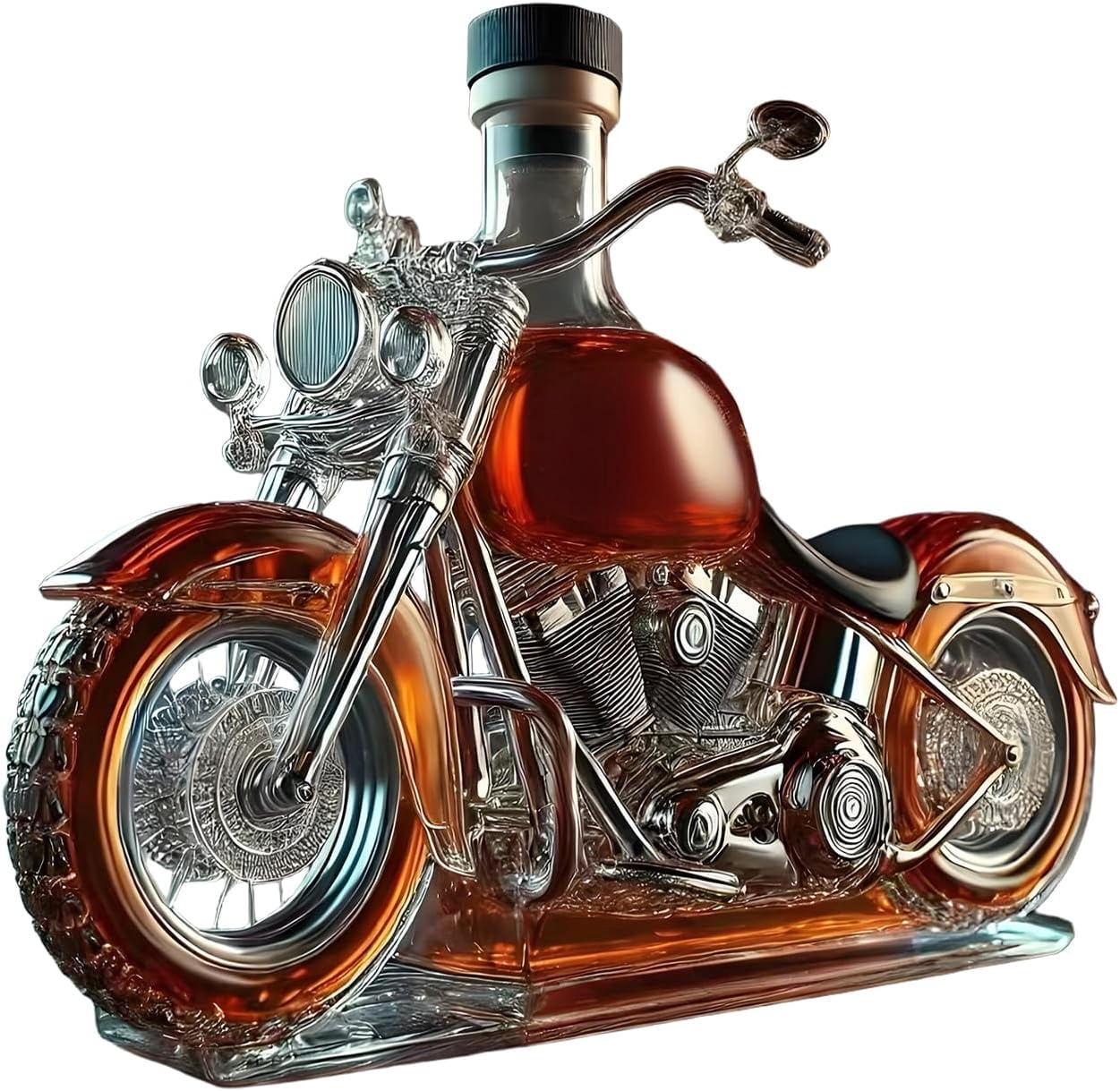 Whisky Decanter, Motorcycle Shaped Whiskey Decanter, 3D Sculpted ...