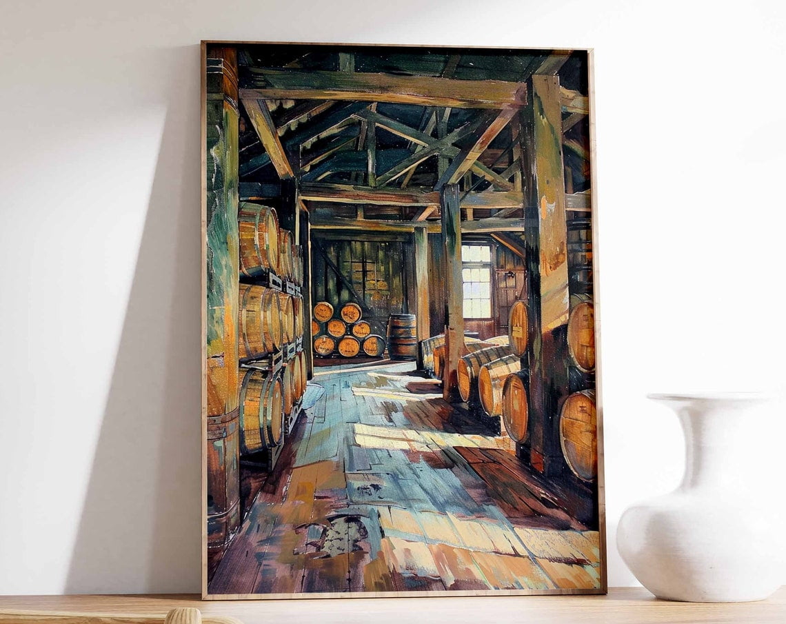 Whisky Distillery Poster, Whiskey Print, Vintage Distillery Art ...