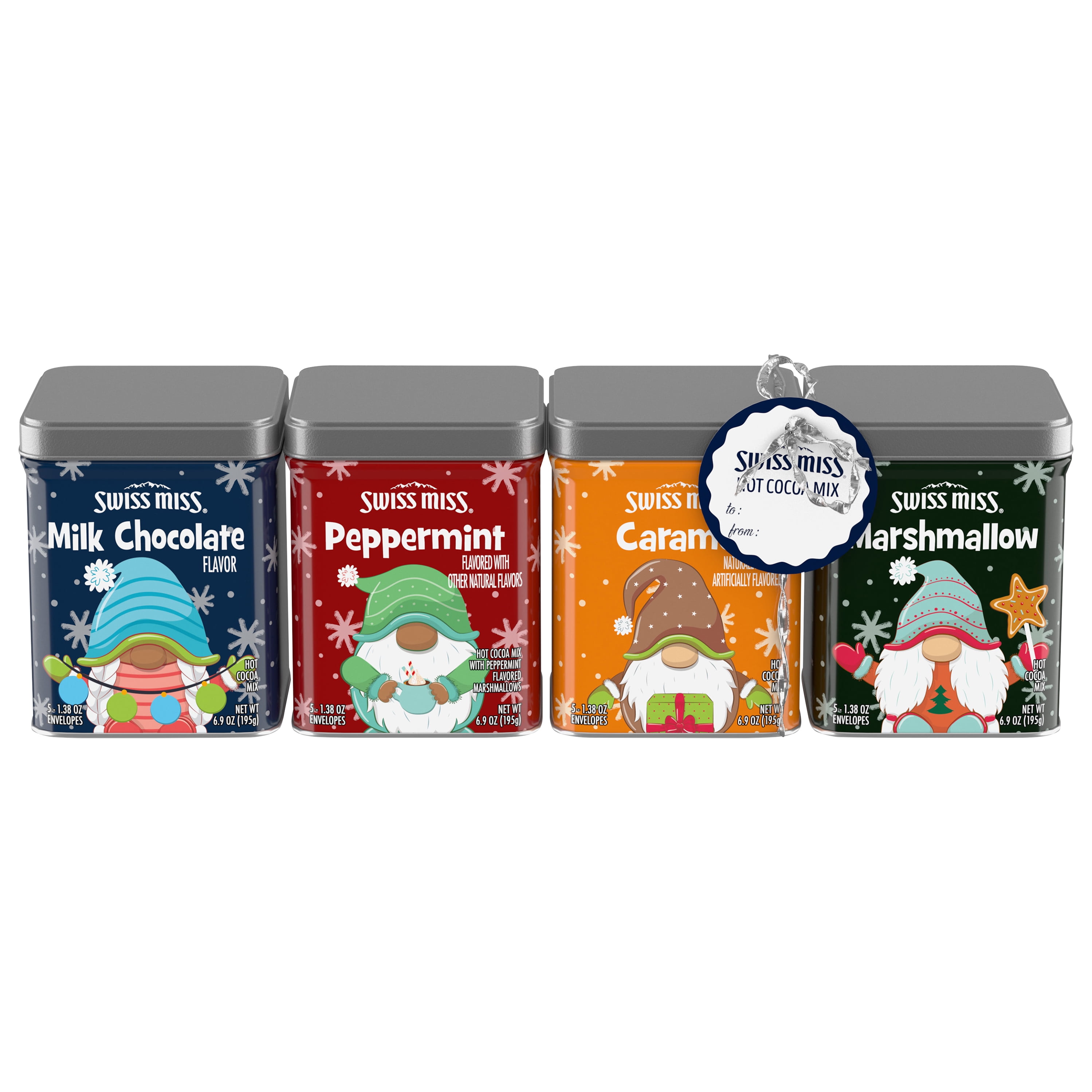 Swiss Miss Gift Pack Assorted Character Tins Gnomes, Snowmen, or Owls ...