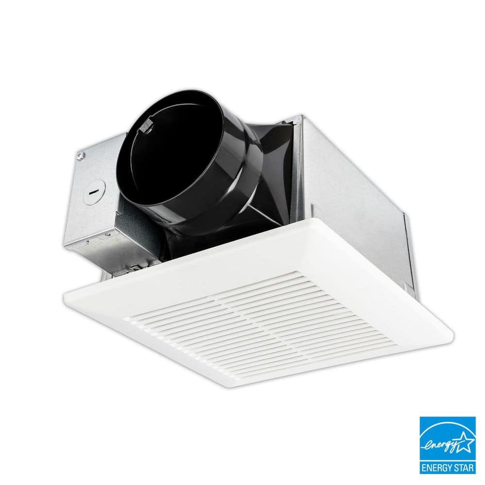Whisper Mighty Pick-A-Flow 70/90 CFM Ceiling/Wall Bathroom Exhaust Fan ...