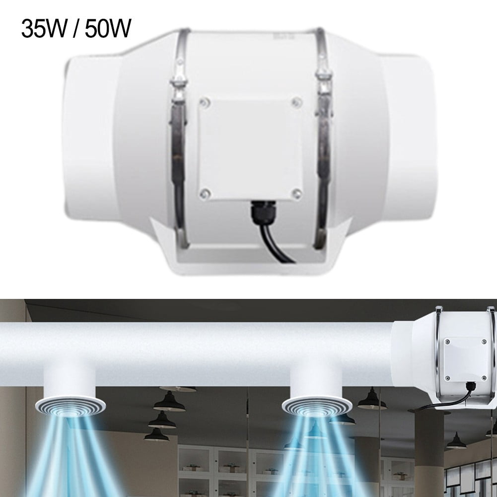Whisper Quiet 4/5 Inch Inline Duct Fan Ventilation Blower Low Noise ...
