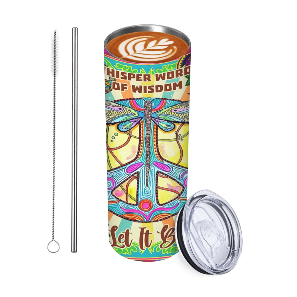 Whisper Words Of Wisdom Let It Be 20oz Coffee Mug Cup,Stainless Steel ...