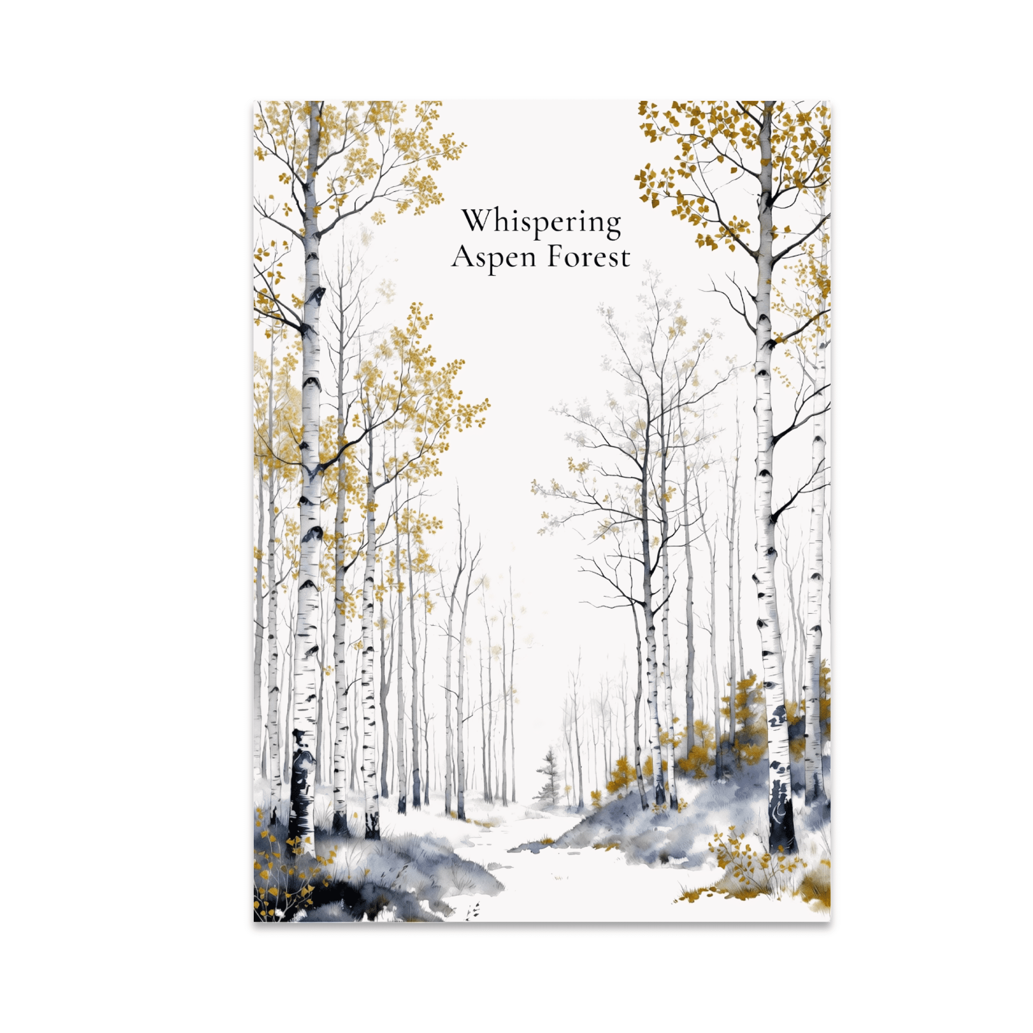 Whispering Aspen Forest Scenic Nature Art - Nature Enthusiast - 13x19 ...