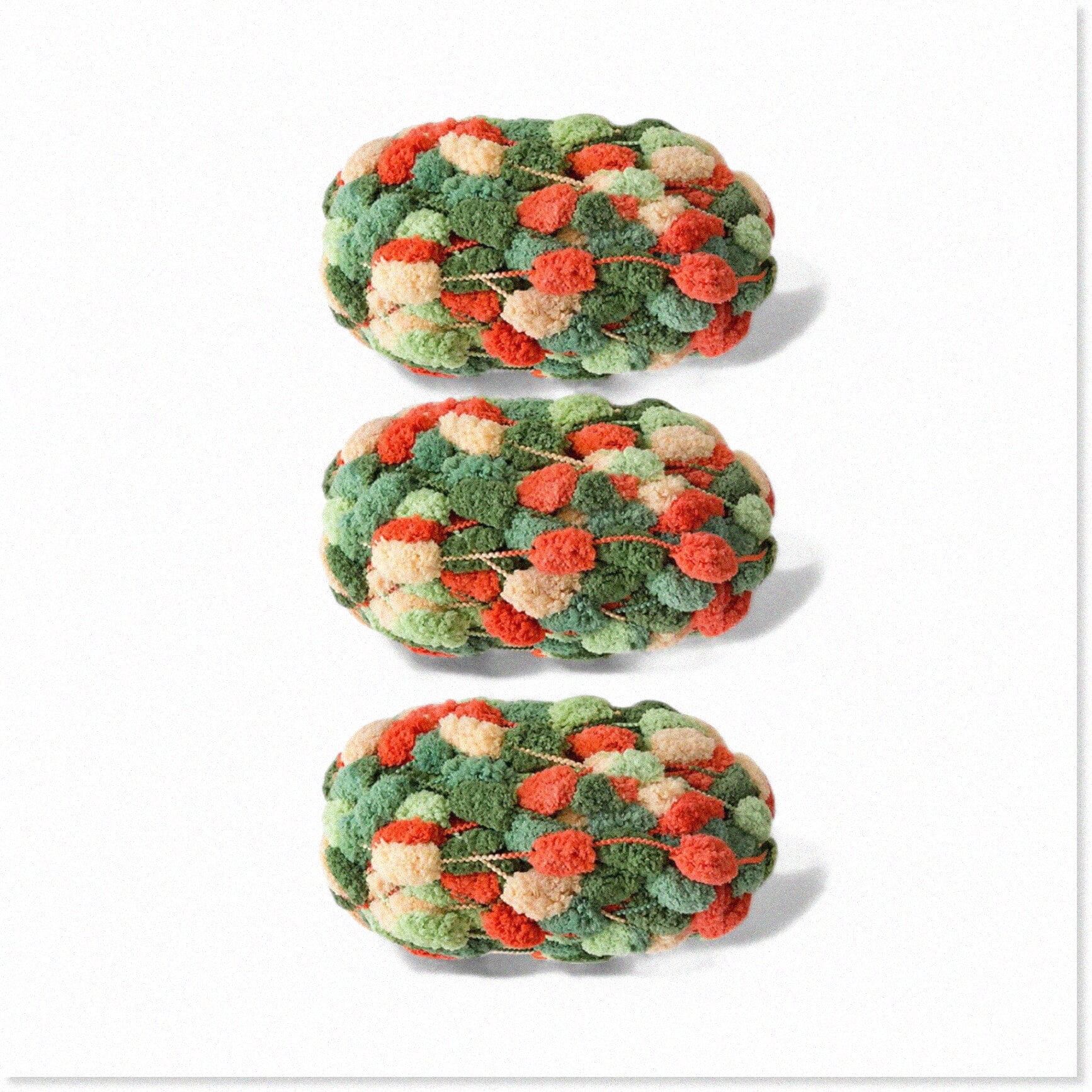 Whispering Night Pomp-A-Doodle Yarn: Vibrant Jelly Bean Pom-Pom Ball ...