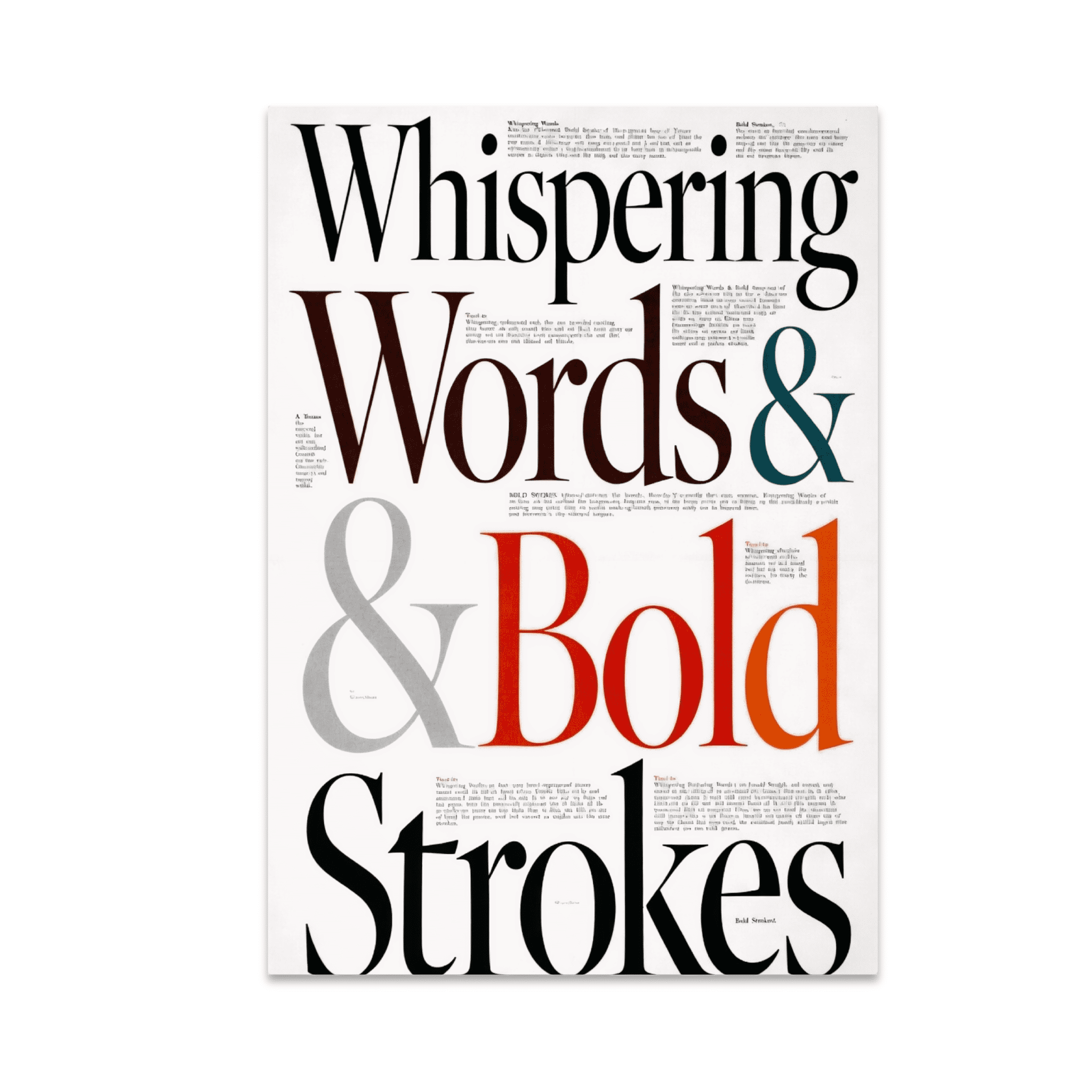 Whispering Words & Bold Strokes - Modern Decor Enthusiast - 13x19 ...
