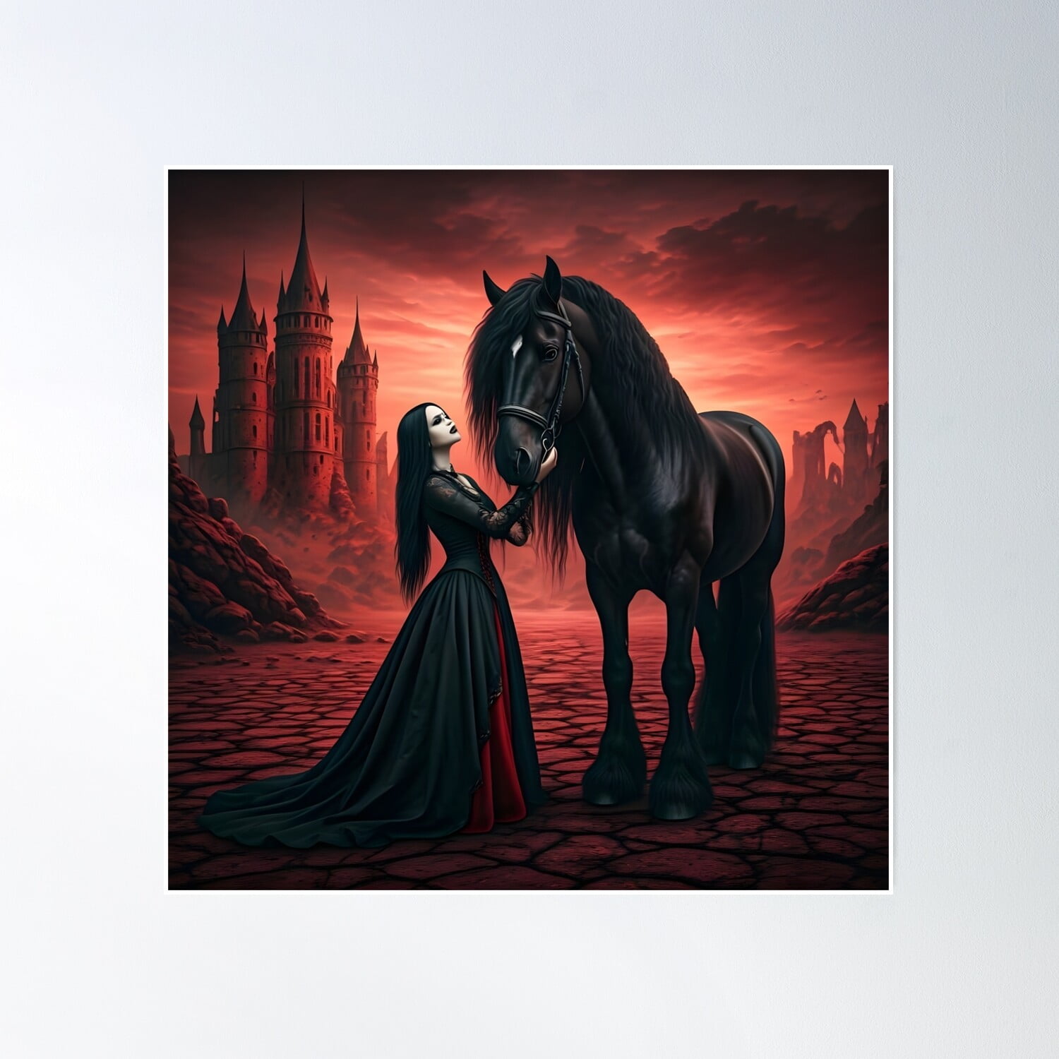 Whispers In The Crimson Twilight – A Gothic Bond Poster Wall Art ...