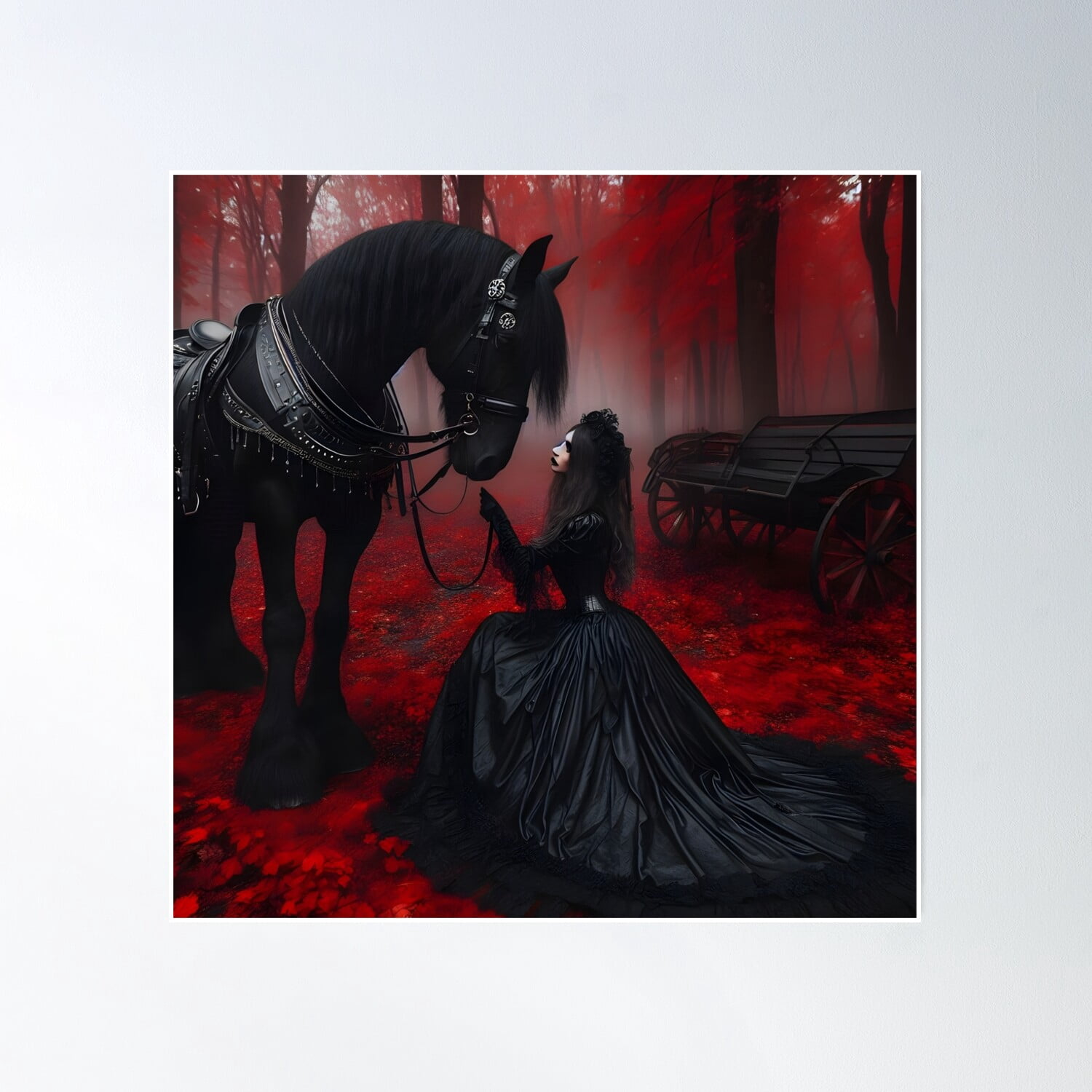 Whispers In The Crimson Twilight – A Gothic Bond Poster Wall Art ...