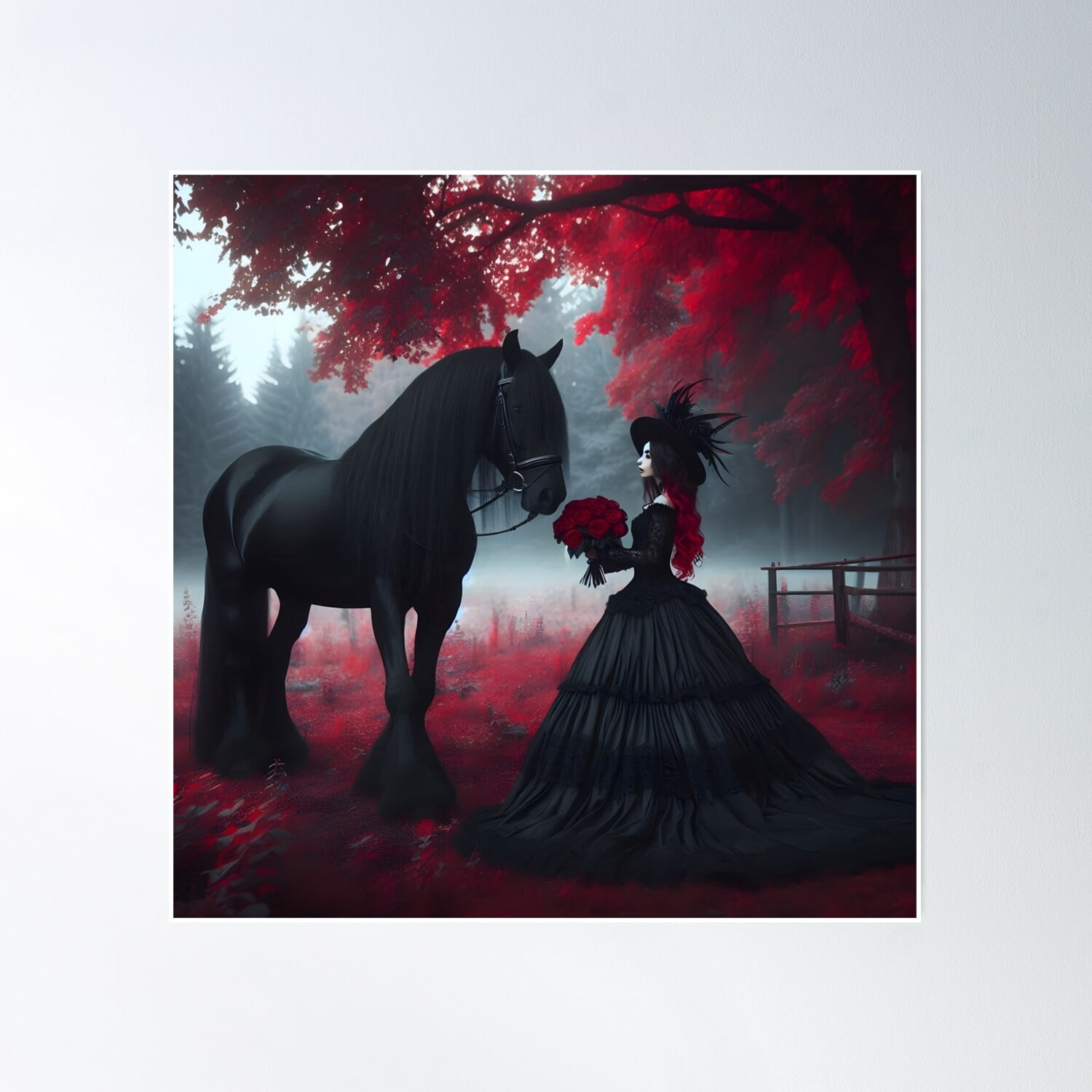 Whispers In The Crimson Twilight – A Gothic Bond Poster Wall Art ...