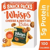 Whisps Cheddar Cheese & Pretzel Bites, Protein from 100% Cheese Single ...