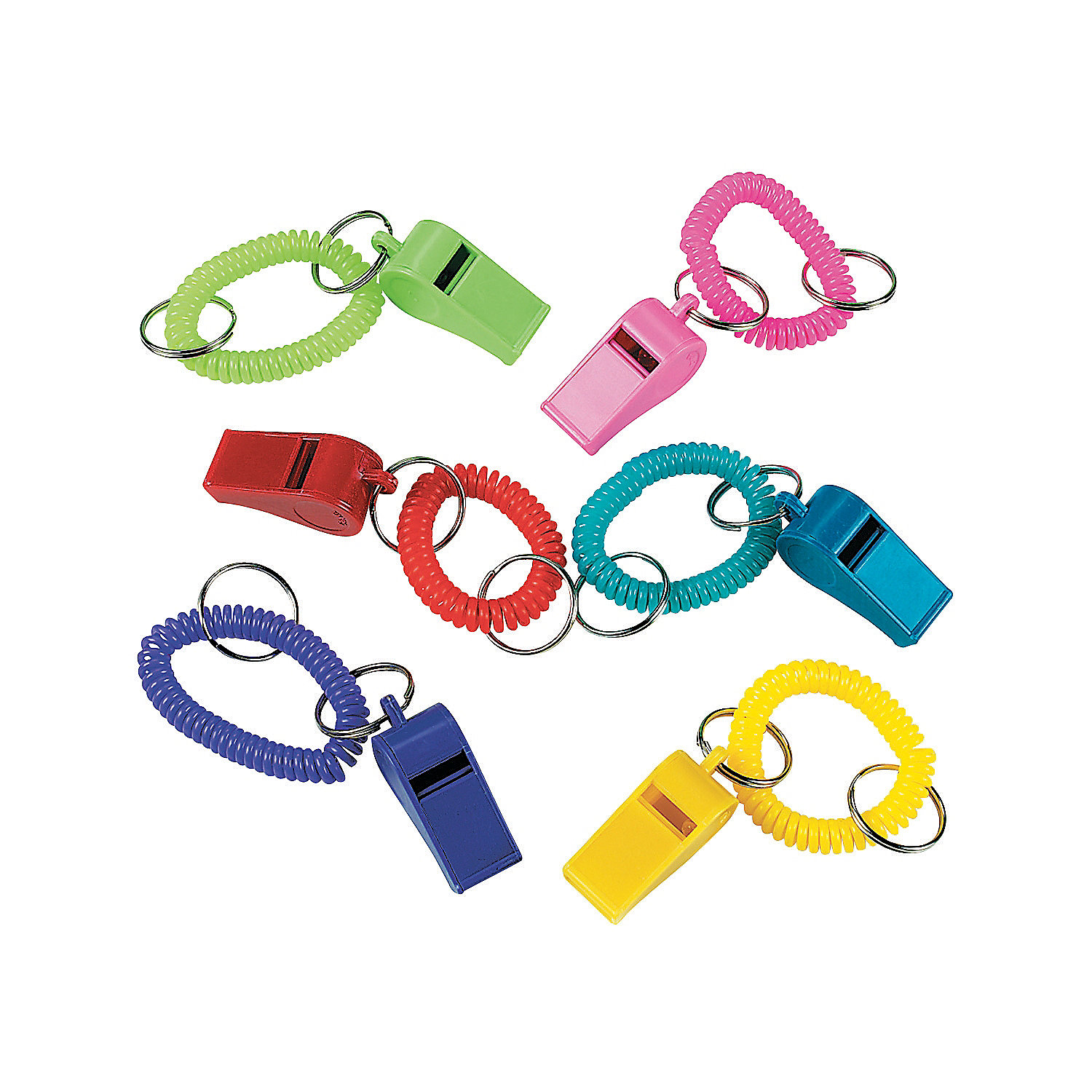 Whistle Expandable Key Chain - Party Favors - 12 Pieces - Walmart.com
