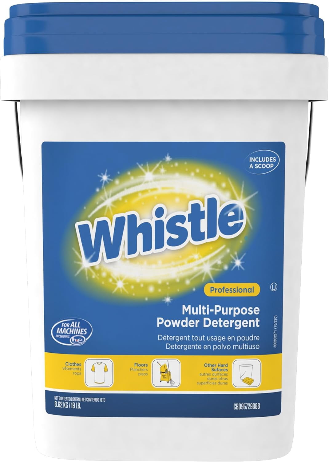 Whistle Multi-Purpose Powder Bulk Laundry Detergent (HE), Fresh Citrus ...