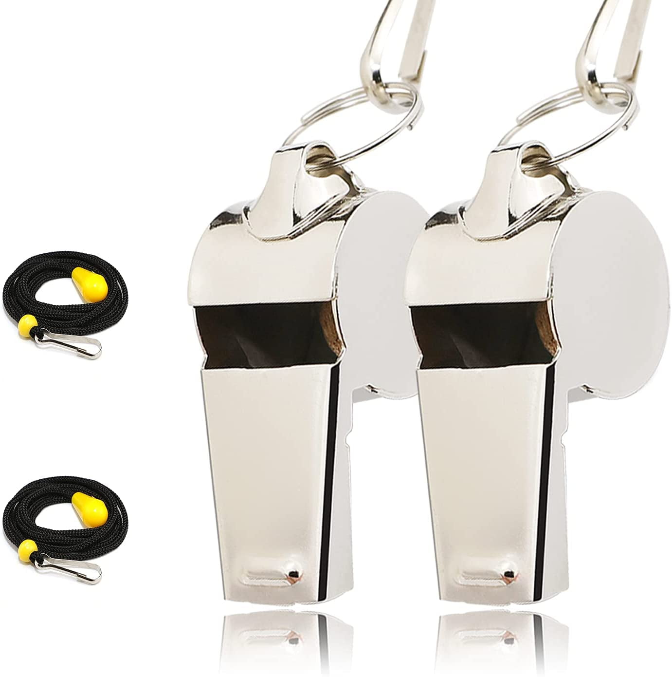 Whistle for Coaches, Metal Whistles for Adults with Lanyard, Loud Sport ...