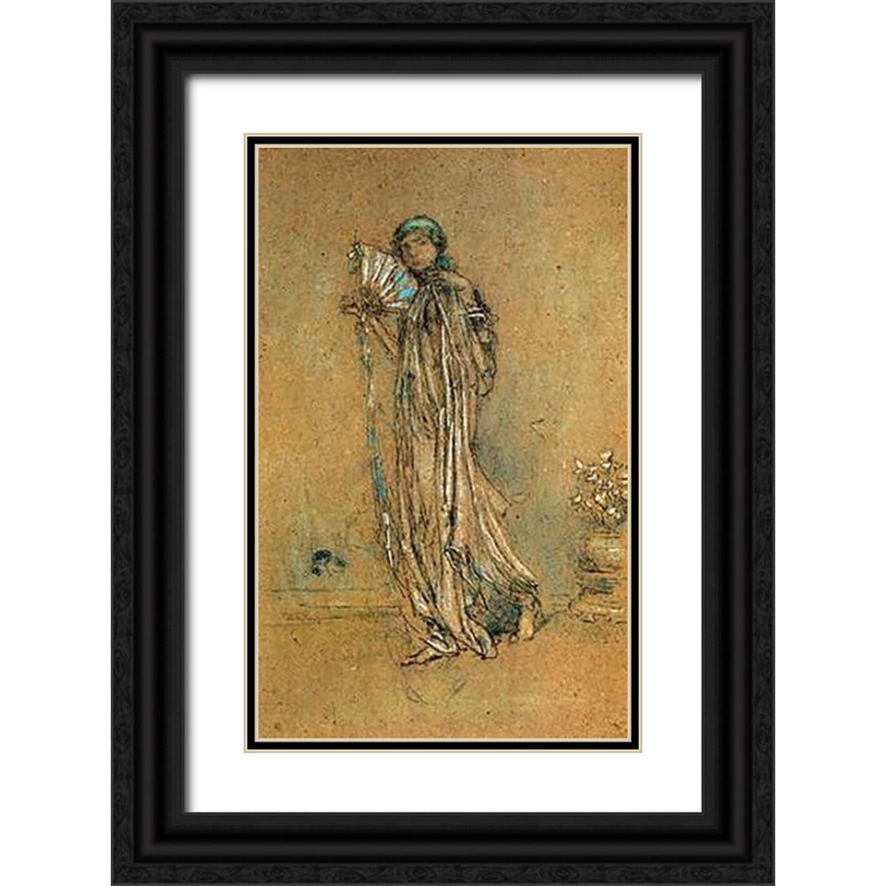 Whistler, James McNeill 10x14 Black Ornate Wood Framed with Double ...