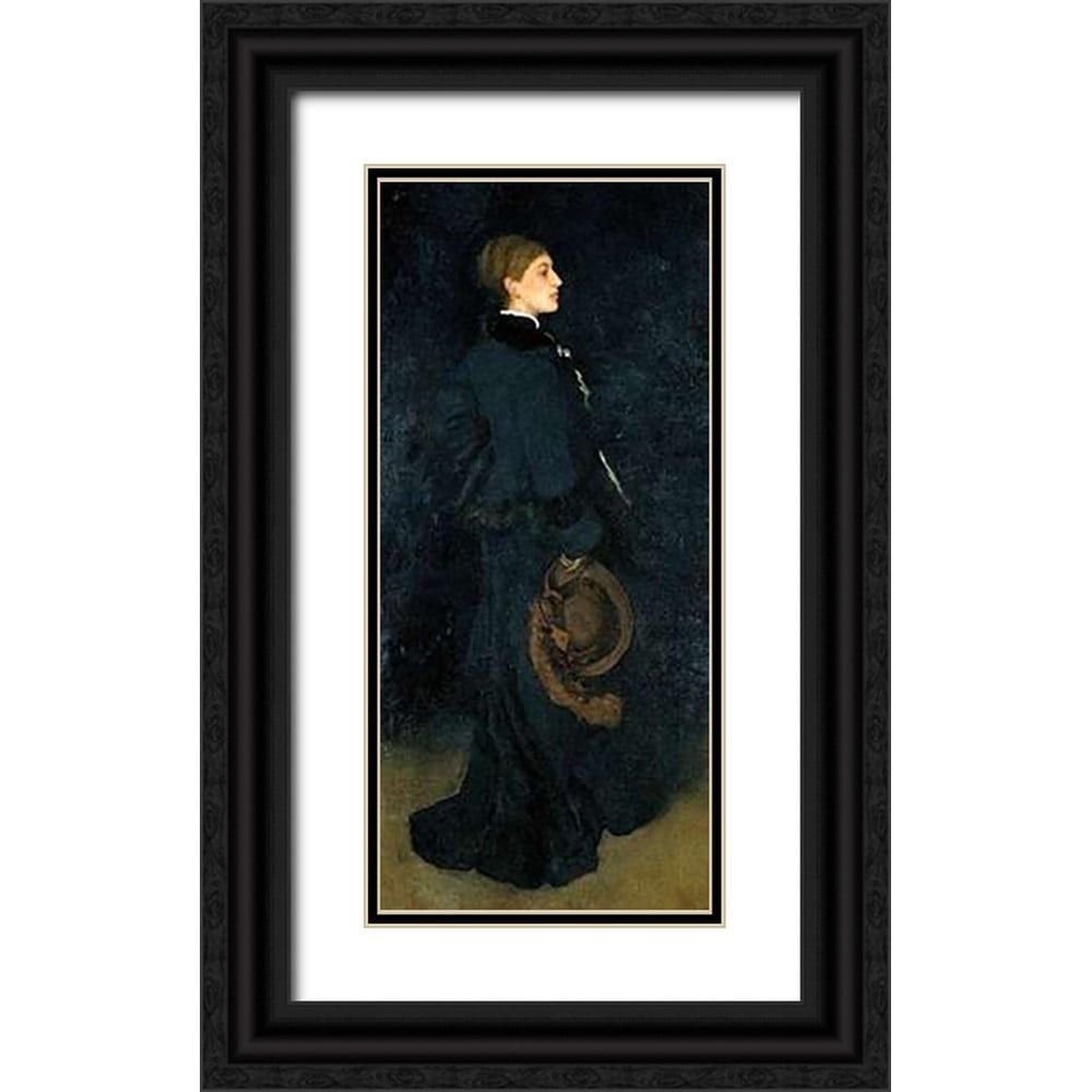 Whistler, James McNeill 13x24 Black Ornate Wood Framed with Double ...