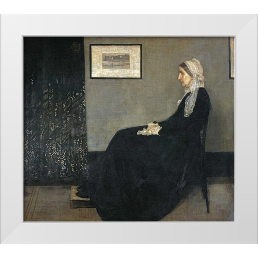 Whistler, James McNeill 29x26 White Modern Wood Framed Museum Art Print ...