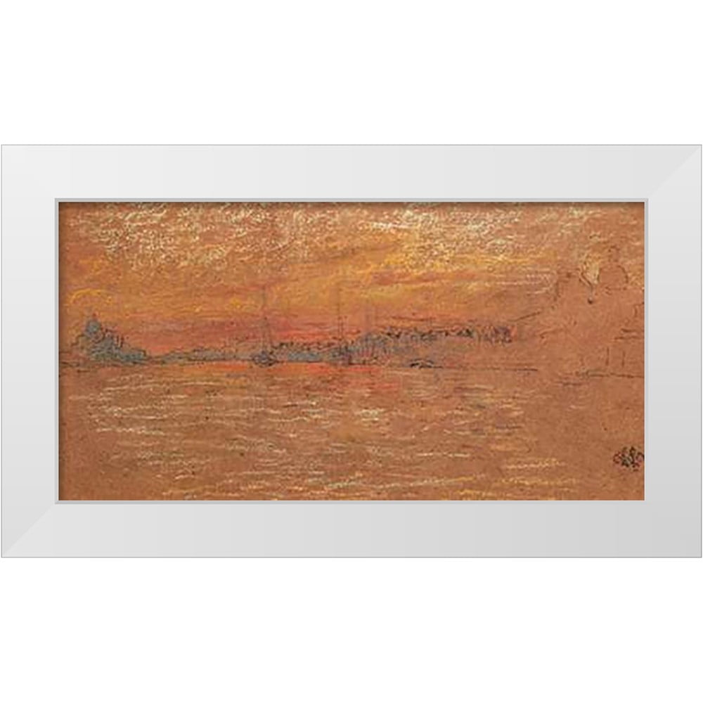 Whistler, James McNeill 32x18 White Modern Wood Framed Museum Art Print ...