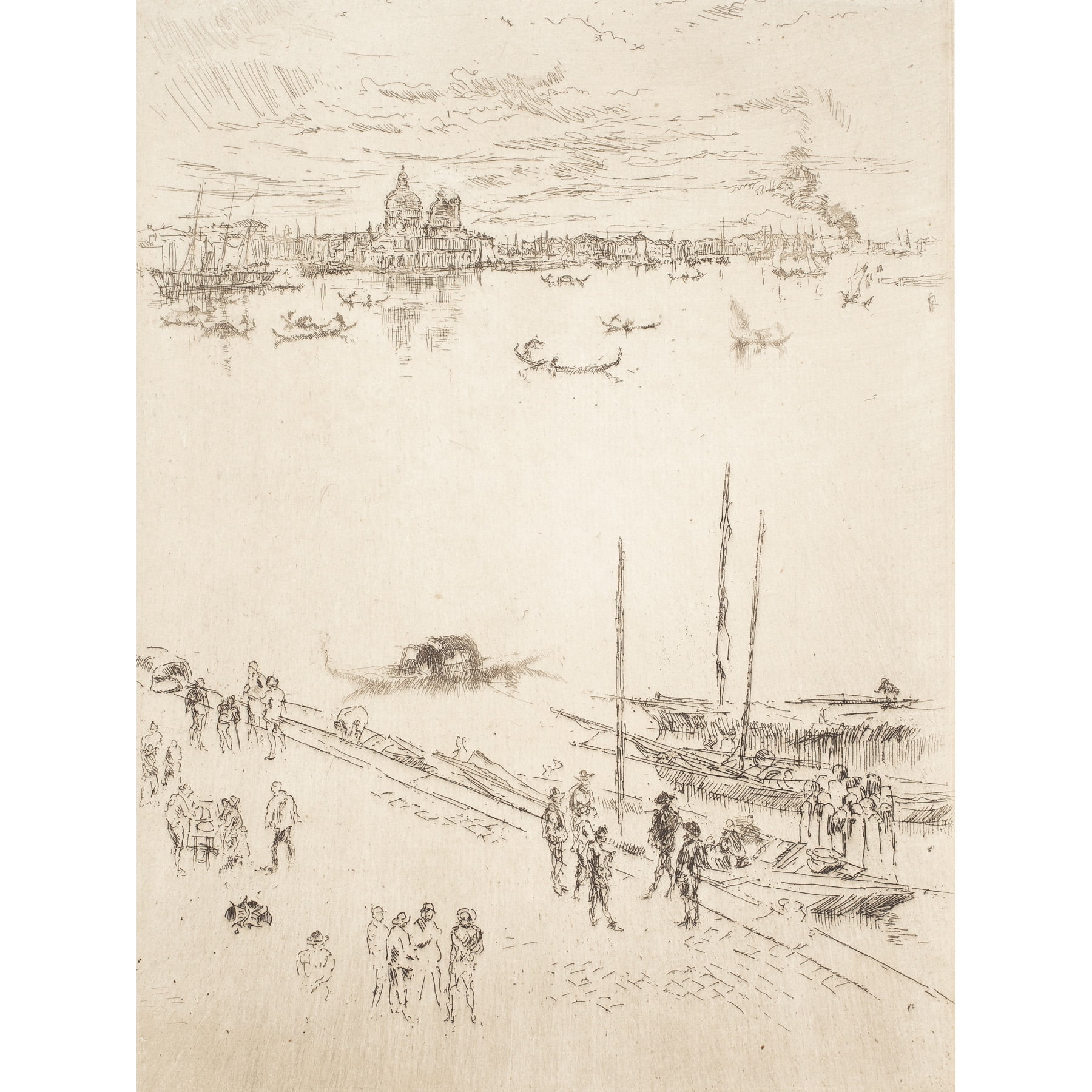 Whistler Upright Venice Twenty Six Etchings Second Venice Set Extra ...
