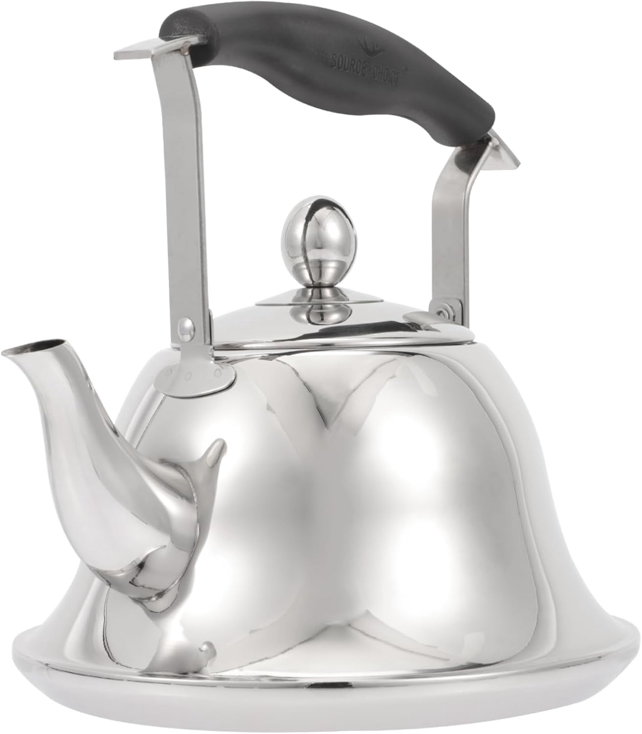 Whistling Tea Kettle 304 Stainless Steel Large Mouth Kettle Electric ...