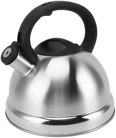 Whistling Tea Kettle,Stainless Steel Stovetop Teapot Boiling Water ...